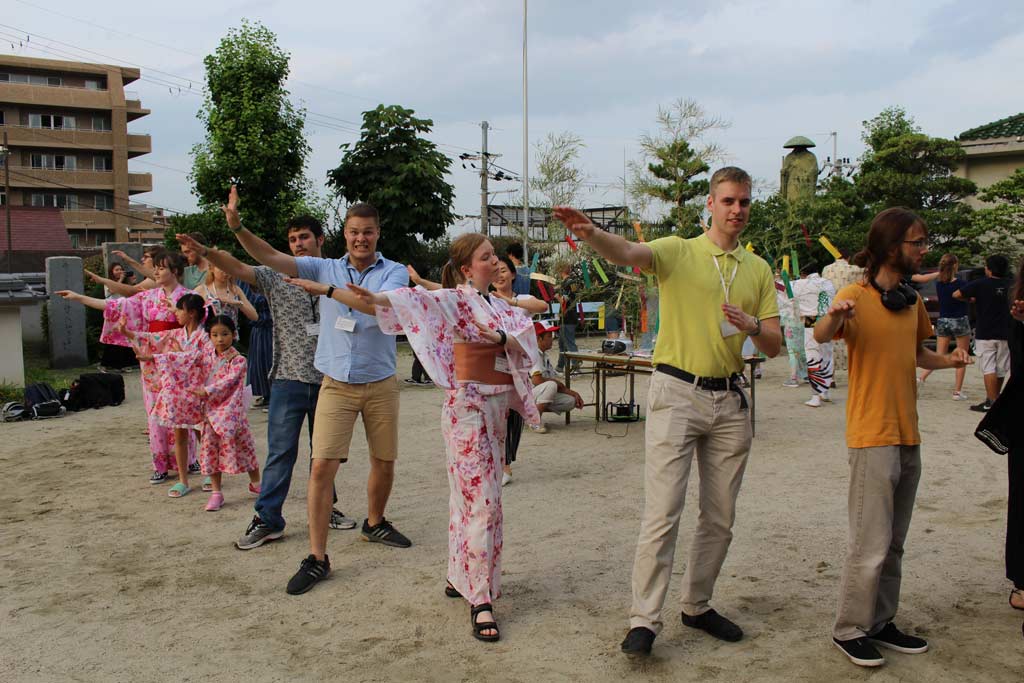 Job experience and bon dancing in Suita » World Campus International Blog